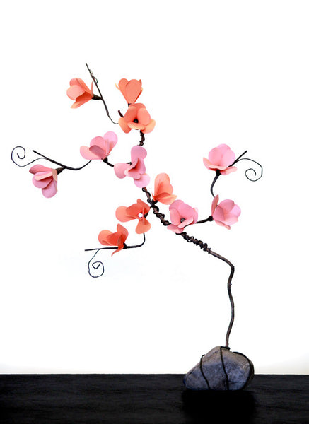 Bonsai Tree - 4 Branch – Paper Flowers